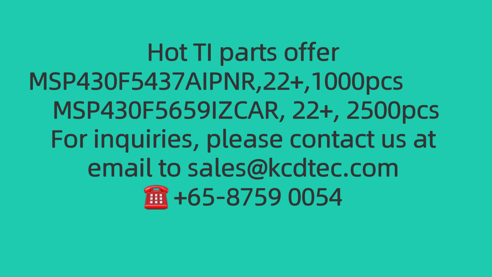 TI parts offer – Technology, components and AI GPU